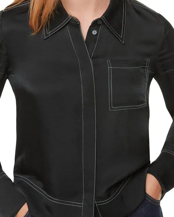 Whistles Top Stitch Shirt