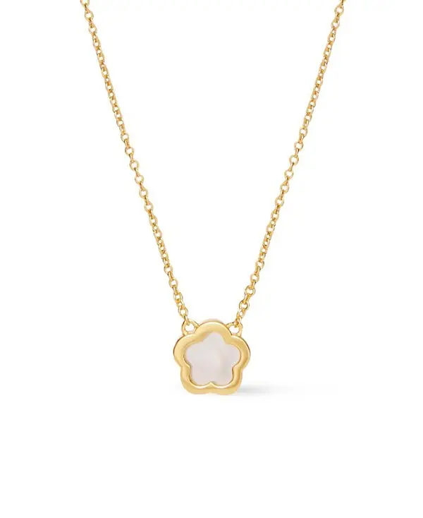 ANA LUISA Saya Mother Of Pearl Flower Pendant Necklace - Gold