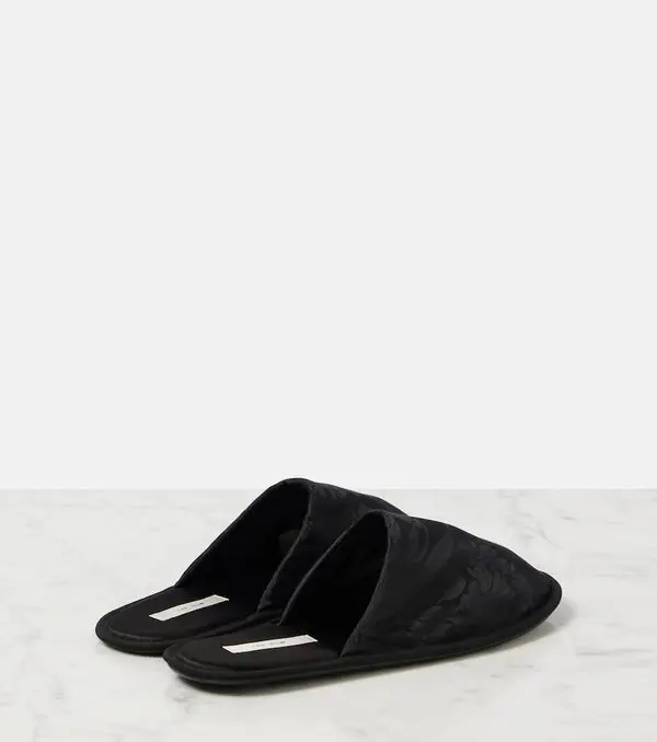 THE ROW Frances Floral Jacquard Slippers