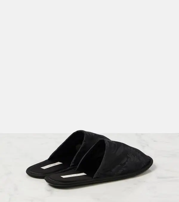 THE ROW Frances Floral Jacquard Slippers