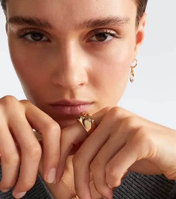 Pomellato 18kt Rose Diamond Ring - Gold