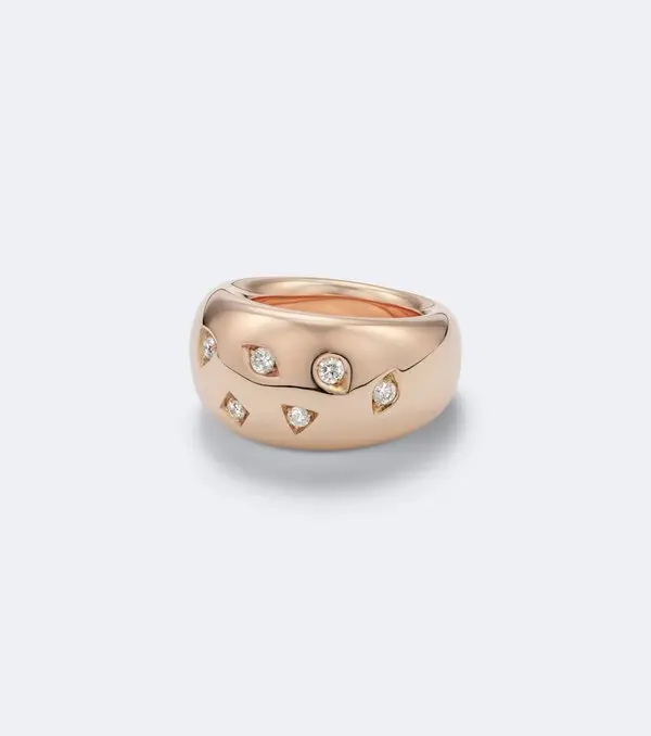 Pomellato 18kt Rose Diamond Ring - Gold