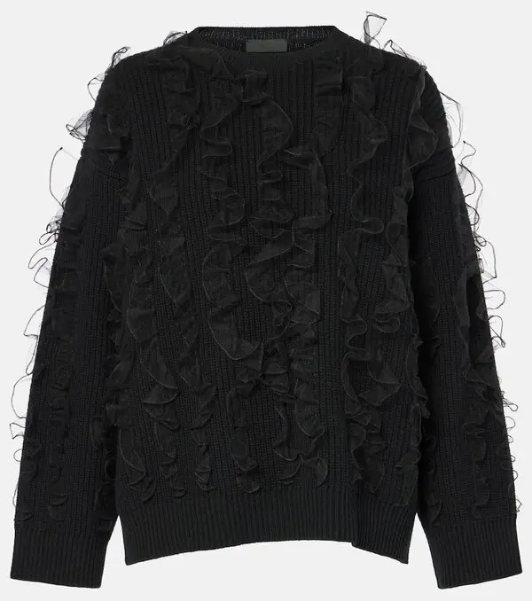 Valentino Garavani Embroidered Wool Sweater