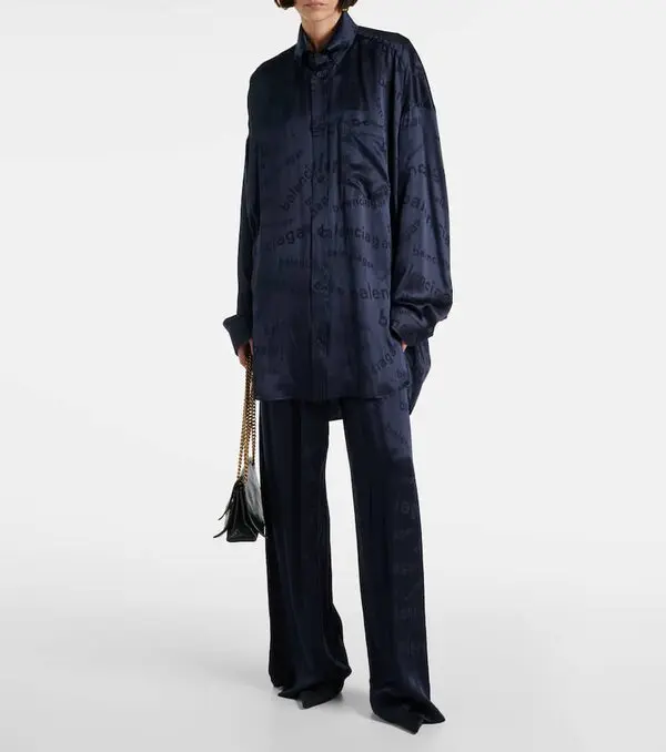 Balenciaga Cocoon Silk Shirt