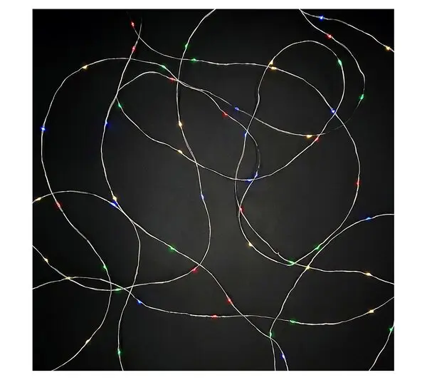 LUMABASE Solar Powered Led Fairy String Lights- Multicolor