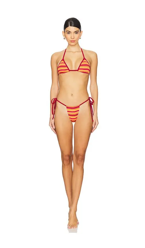 Frankies Bikinis Tia Space Dyed Bikini Bottom - Harvest Moon
