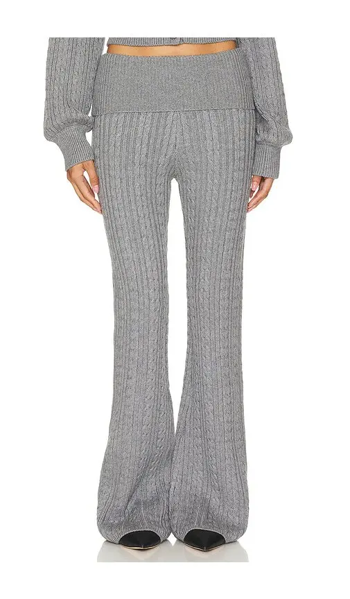 LOVERS AND FRIENDS X Emily Gemma Bessie Knit Pant - Grey