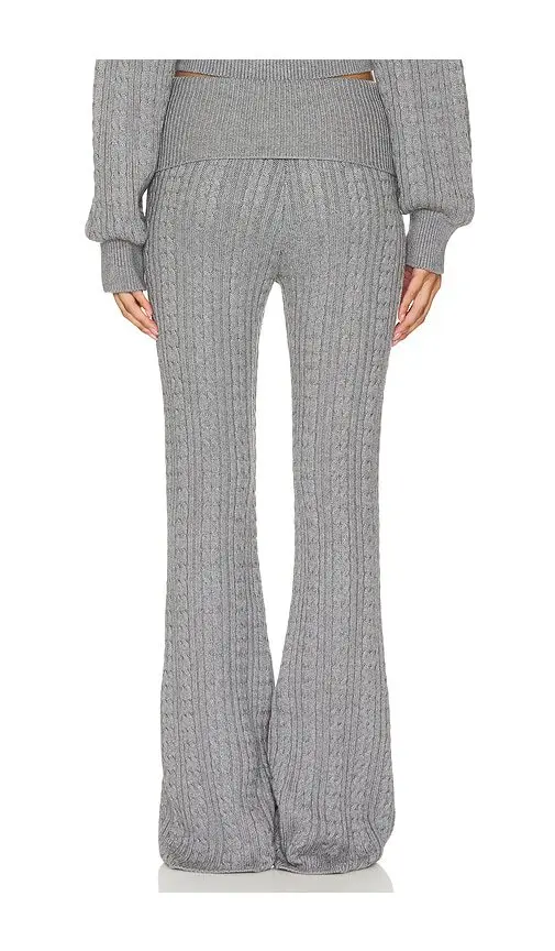 LOVERS AND FRIENDS X Emily Gemma Bessie Knit Pant - Grey