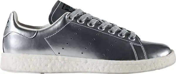 Adidas Stan Smith Boost Metallic Sneakers - Silver Metallic/silver Metallic/footwear White
