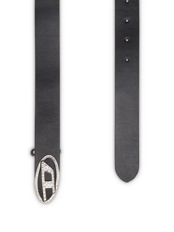 DIESEL® B-1dr Leather Belt - Black