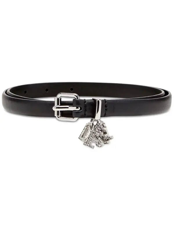 DIESEL B-charm Leather Belt - Black