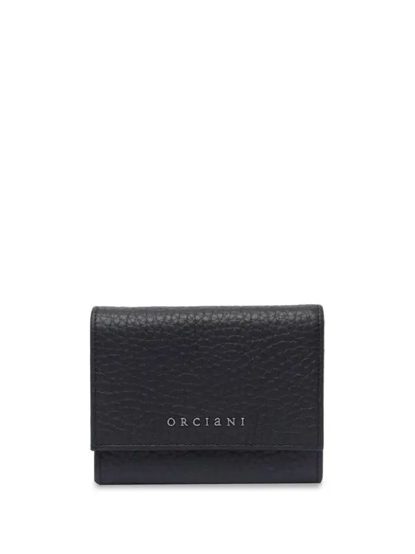 ORTIGNI Logo-lettering Wallet - Black