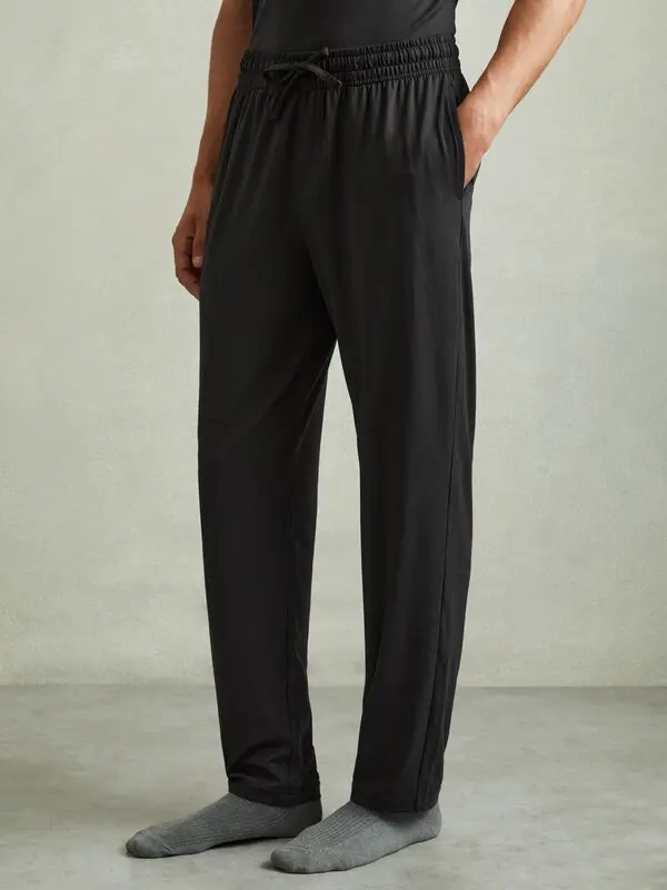 REISS Colorado Tapered Stretch-jersey Joggers