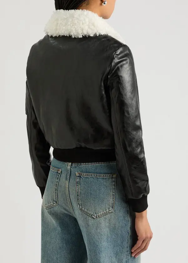 Alice + Olivia Willard Faux Leather Jacket