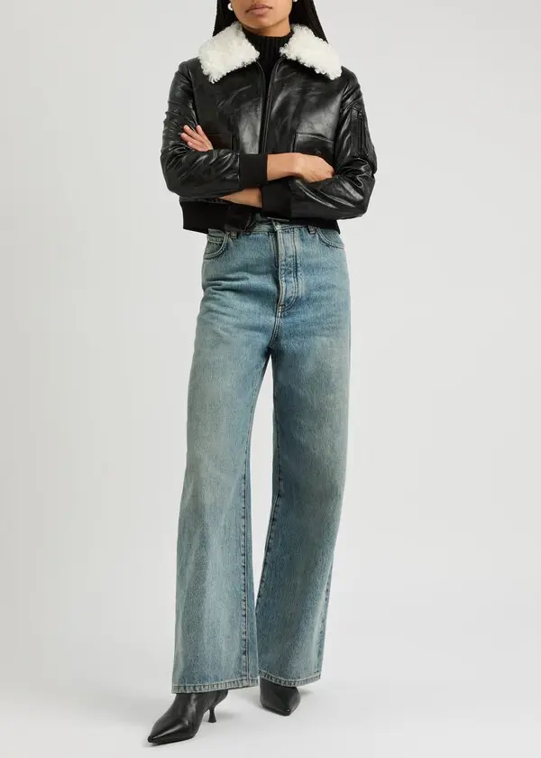 Alice + Olivia Willard Faux Leather Jacket