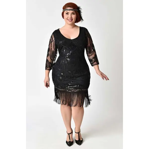 Unique Vintage 1920s Margaux Flapper Dress