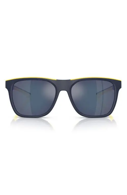 SCUDERIA FERRARI 57mm Square Sunglasses - Matte Blue