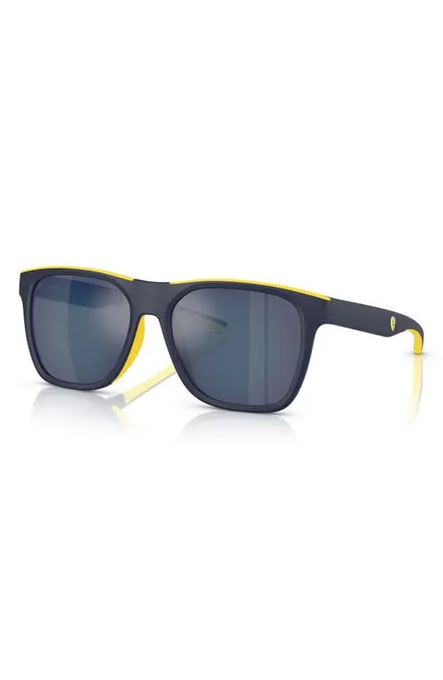 SCUDERIA FERRARI 57mm Square Sunglasses - Matte Blue