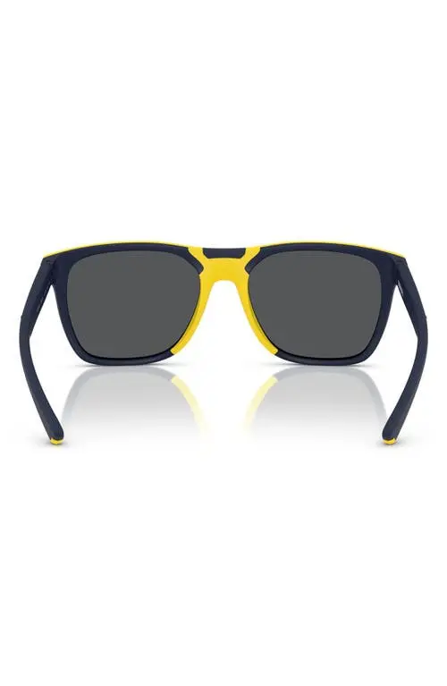 SCUDERIA FERRARI 57mm Square Sunglasses - Matte Blue