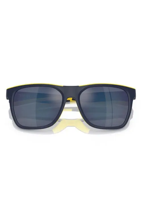 SCUDERIA FERRARI 57mm Square Sunglasses - Matte Blue