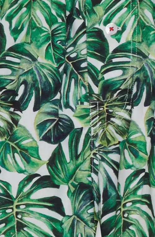 DRUTHERS NYC Organic Cotton Monstera Boxer Short - Green