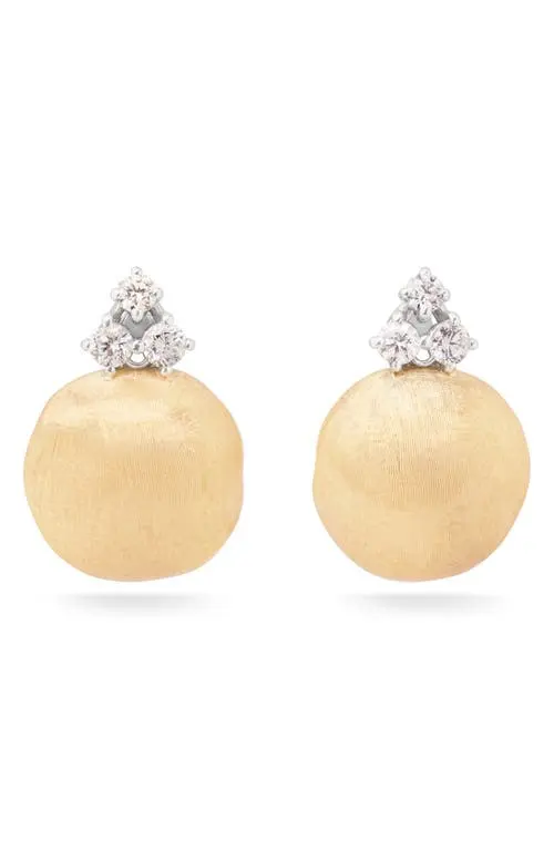 Marco Bicego 18k Gold Diamond Drop Earrings - 18k Yellow Gold