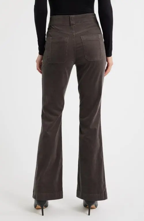 Wit & Wisdom High Waist Bootcut Corduroy Pants - Espresso