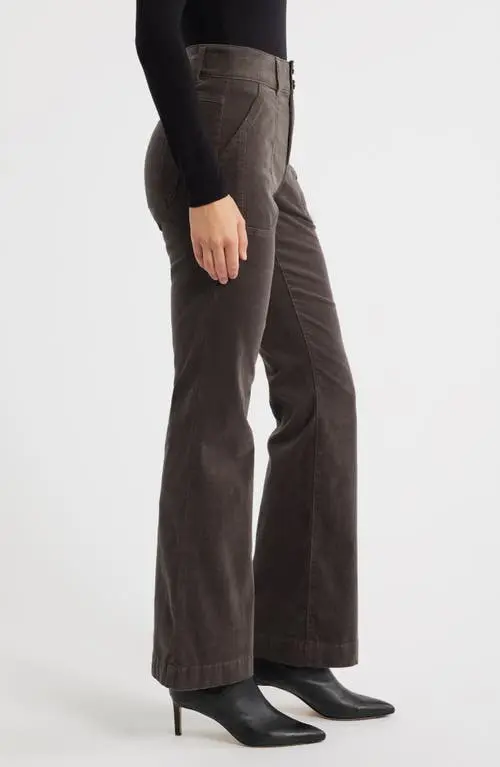 Wit & Wisdom High Waist Bootcut Corduroy Pants - Espresso