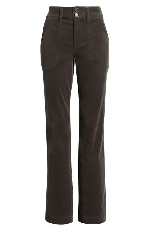 Wit & Wisdom High Waist Bootcut Corduroy Pants - Espresso