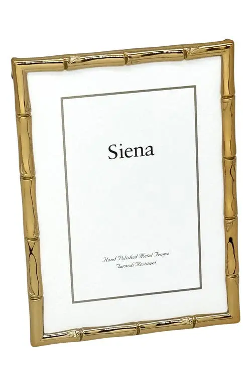 SIENA Tone Bamboo Design 5" X 7" Picture Frame - Gold