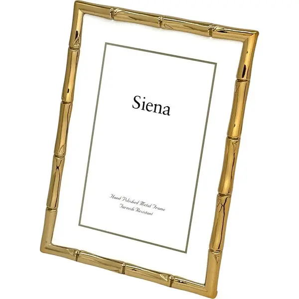 SIENA Tone Bamboo Design 8" X 10" Picture Frame - Gold