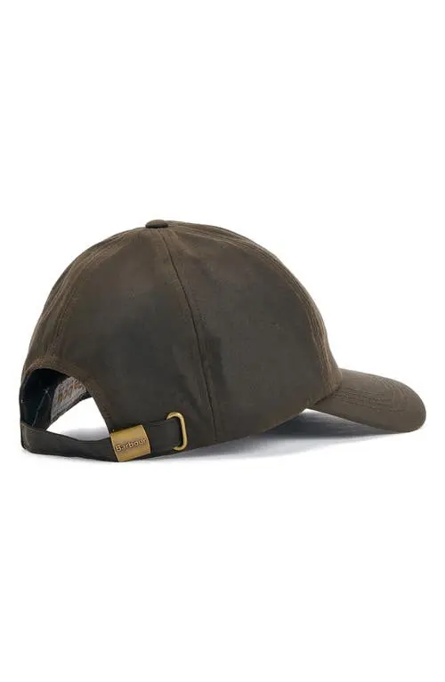 Barbour Belsay Waxed Cotton Sports Cap