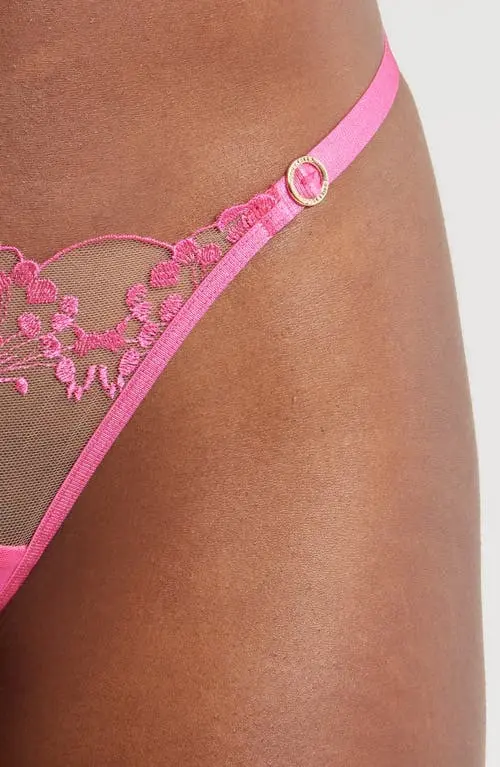 Bluebella Marisa Embroidered Mesh Thong