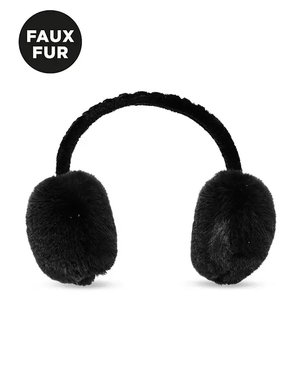 Goldbergh Faux Fur Earmuffs - Black
