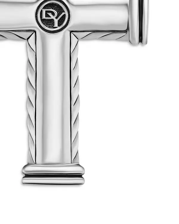David Yurman Chevron Cross Pendant - Silver