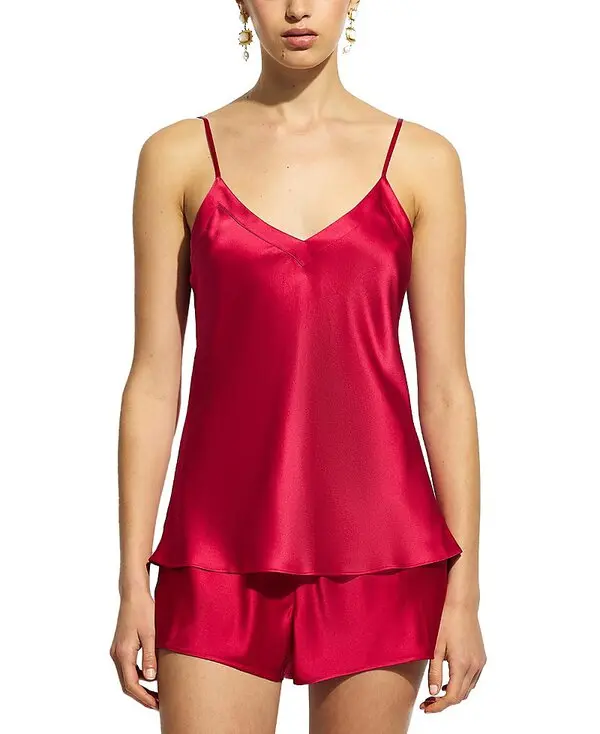Ginia Silk Cami - Ruby