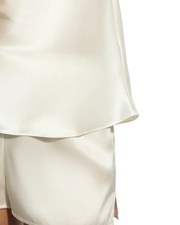 Ginia Silk Short Knicker - Creme