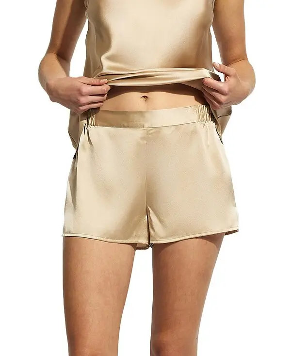 Ginia Silk Short Knicker - Mink