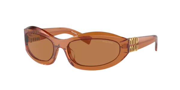 Miu Miu Mu 14zs Sunglasses - Brown