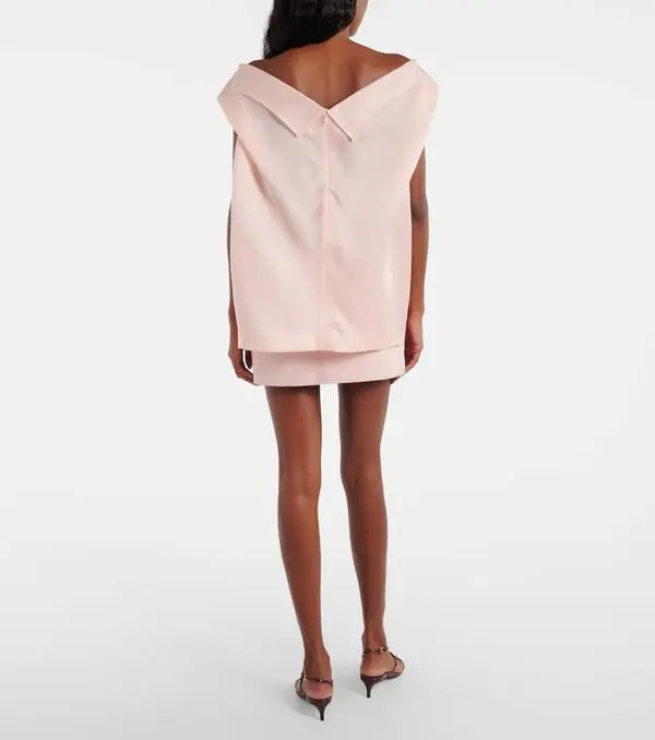 Khaite Selly Silk Gazar Top - Pink