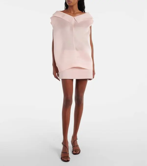 Khaite Selly Silk Gazar Top - Pink