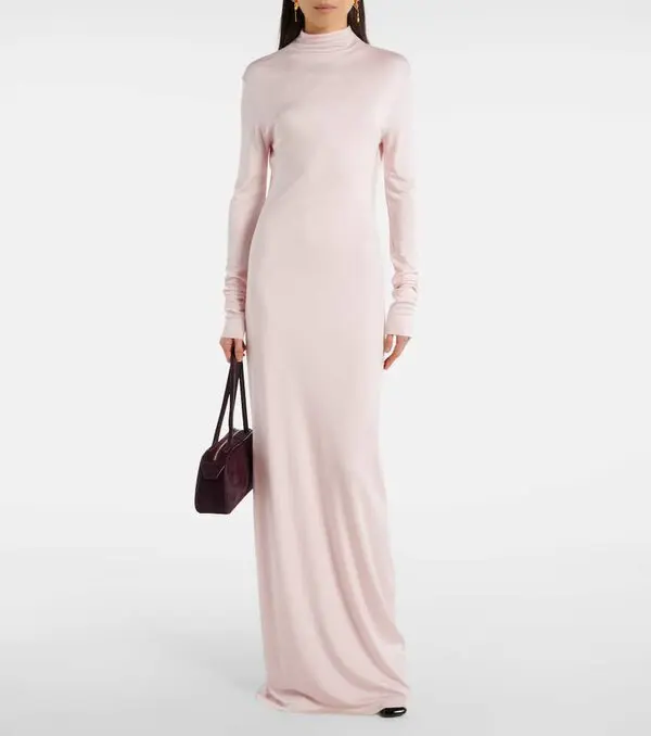 Khaite Norla Jersey Maxi Dress - Pink