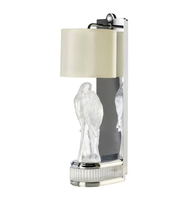 Lalique 2 Perruches Wall Lamp - Clear