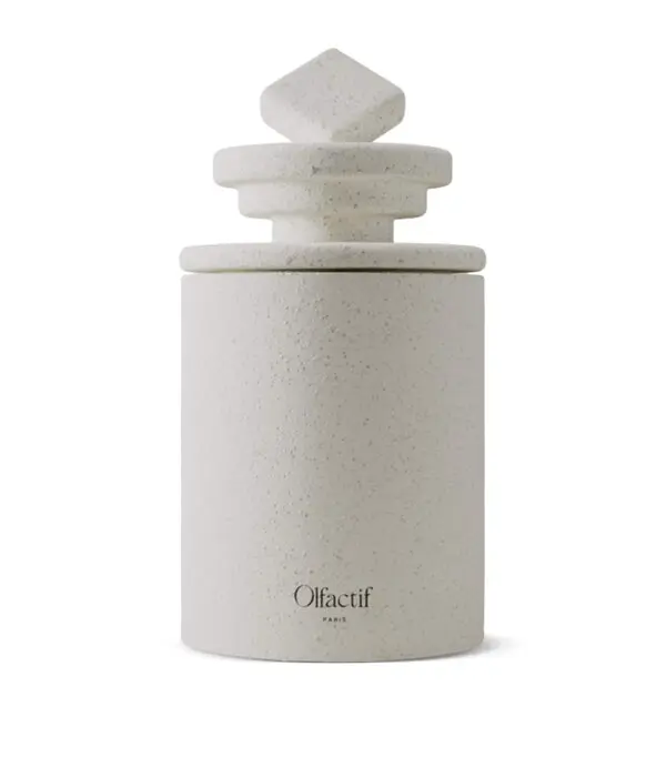 OLFACTIF Capricorn Log Fire Candle - White