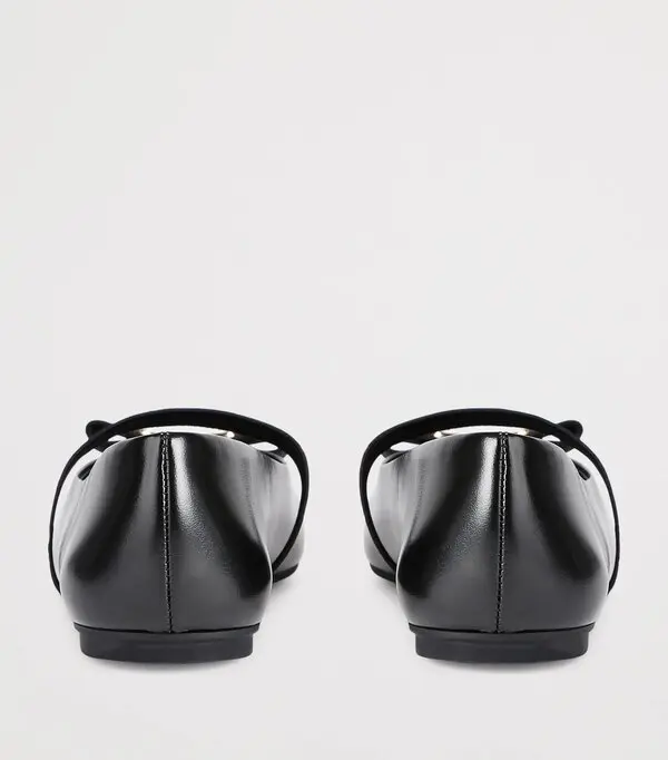 FERRAGAMO Leather Zina Ballet Flats