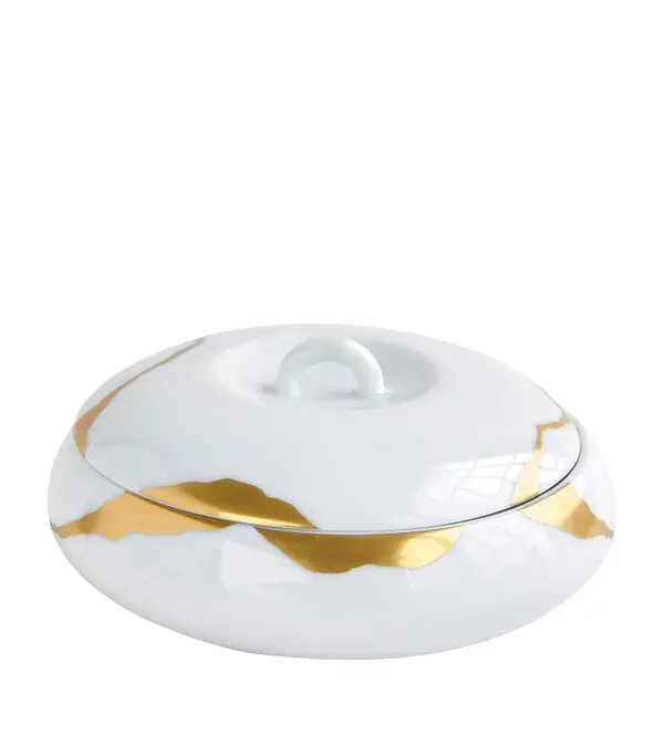 Bernardaud Kintsugi Pebble Box - Gold