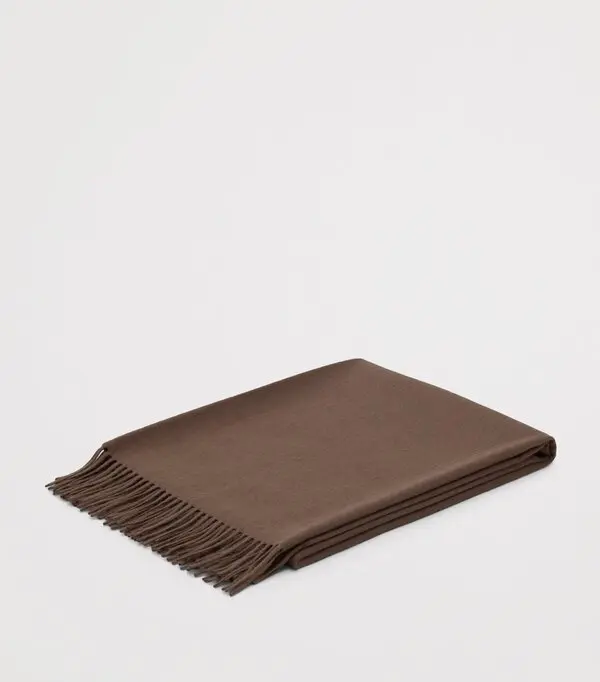 BEGG X CO Cashmere Arran Solid Throw - Neutral