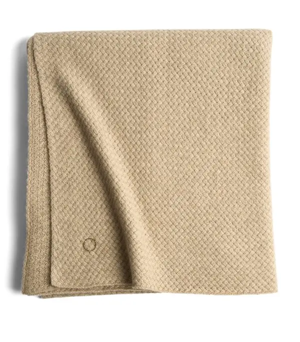 OYUNA Cashmere Maple Throw - Beige