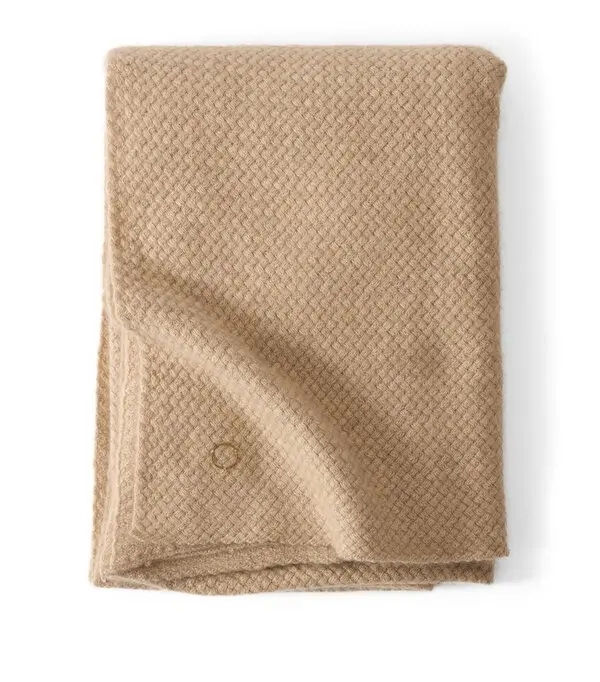 OYUNA Cashmere Maple Throw - Neutral