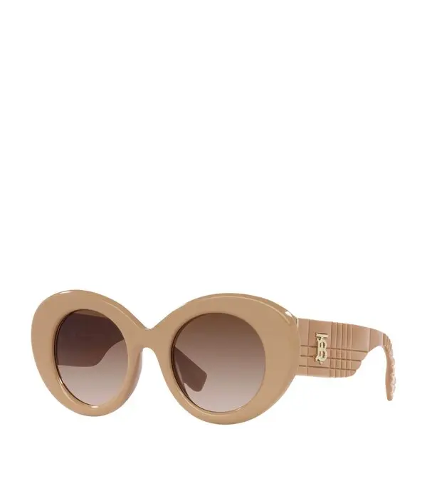Burberry Round Margot Sunglasses - Brown | Editorialist display picture 1